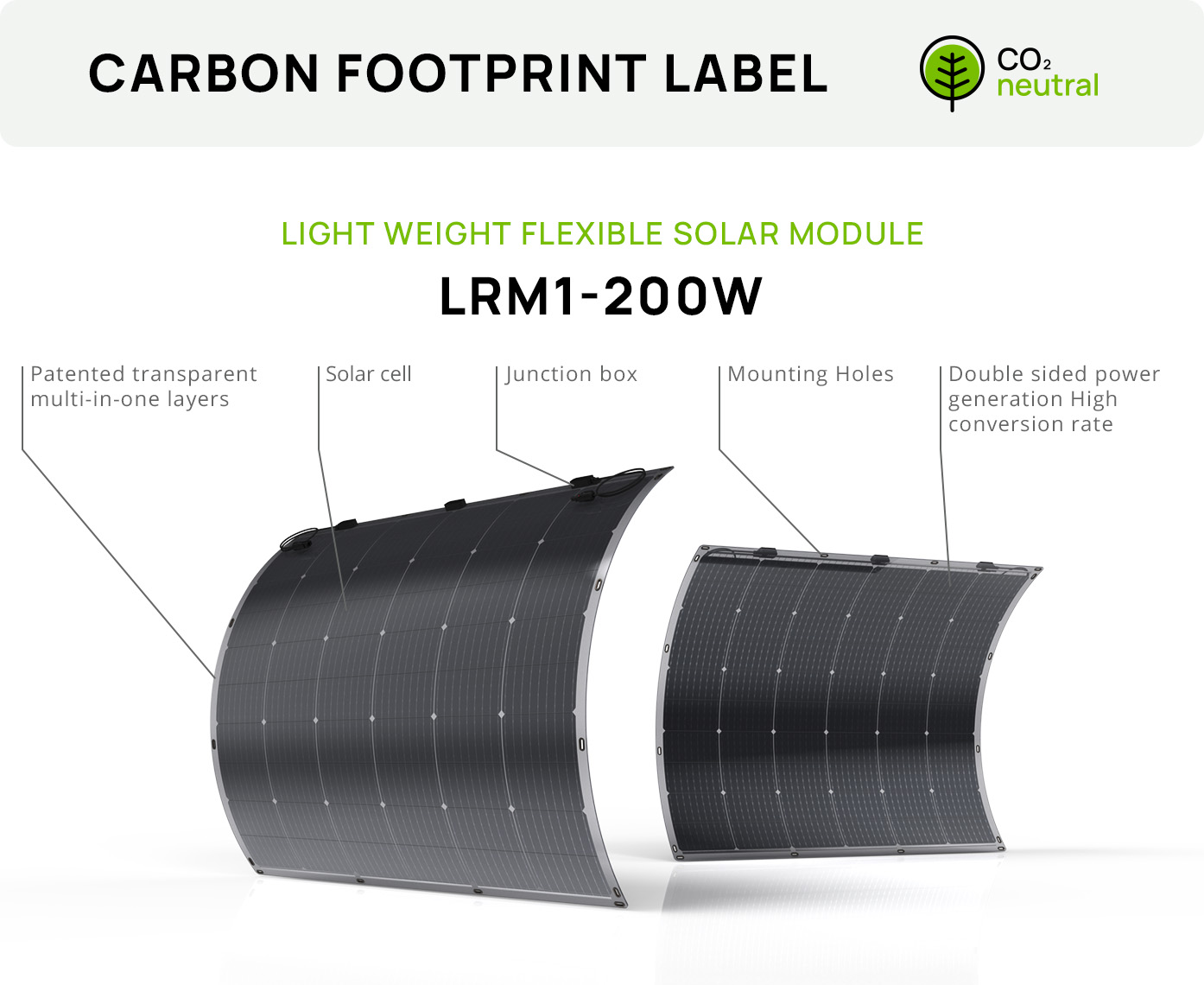 200W Light Weight Flexible Solar Module - Letsolar
